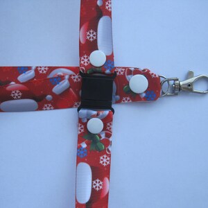 Christmas Santa Lanyard Key, Whistle, ID Badges Keyring School Gift ...