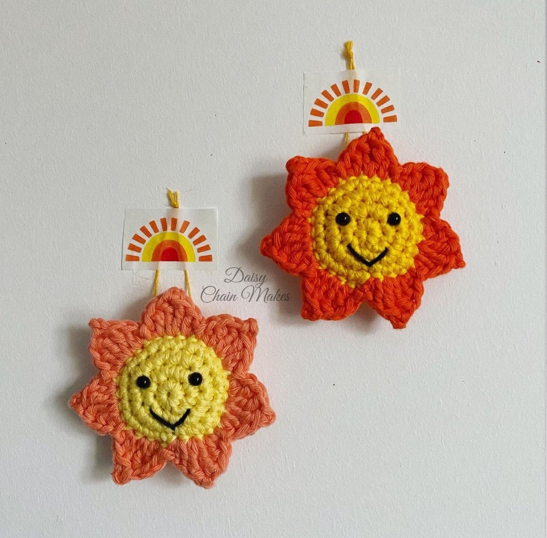 Mini soleil soleil au crochet soleil au crochet mini décor au crochet ...