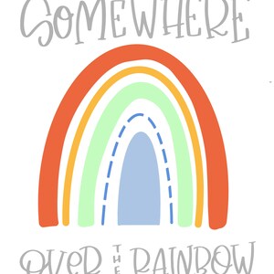 Somewhere Over the Rainbow Art - Etsy