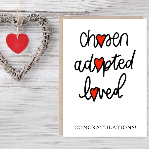 Adoption Card - Etsy
