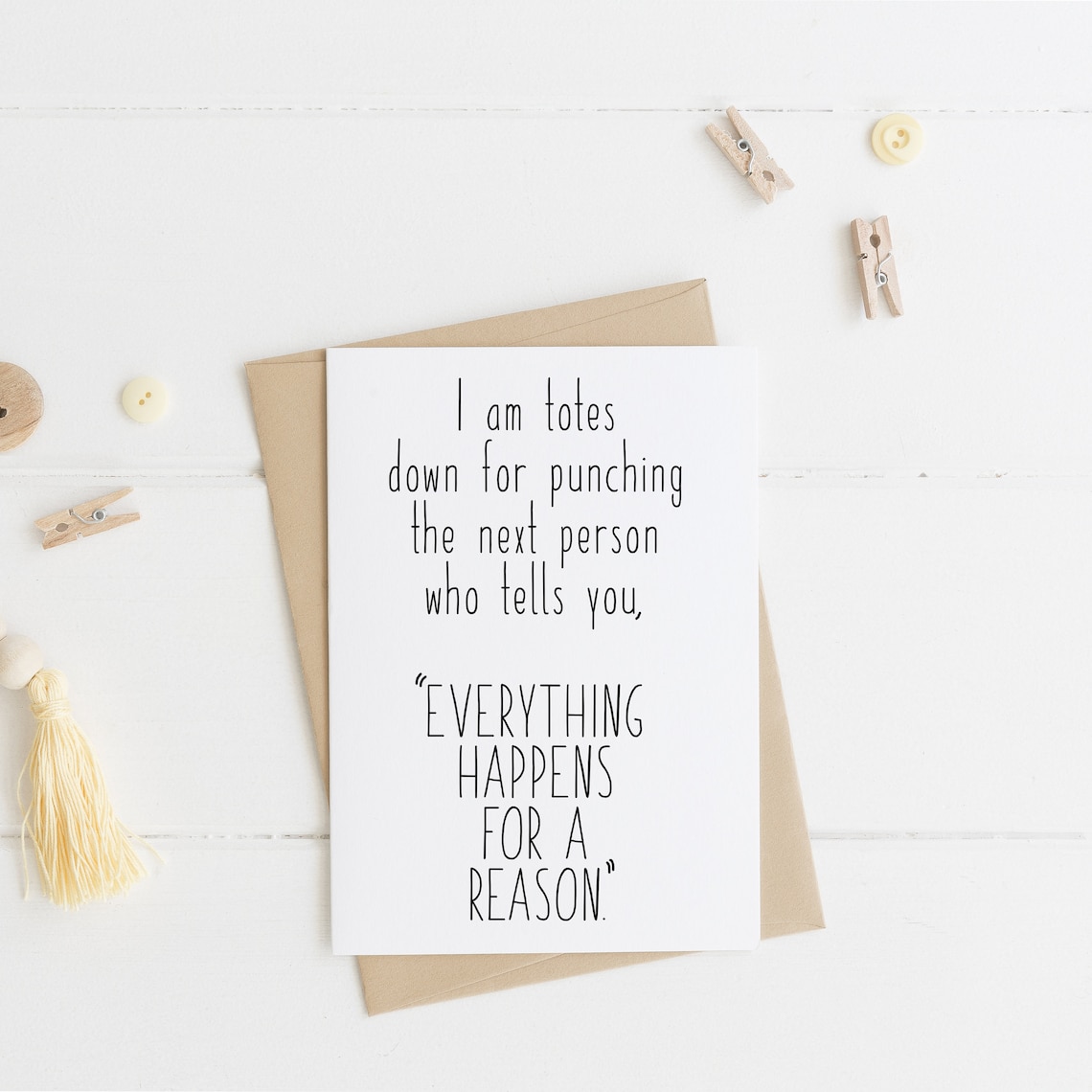 Funny Sympathy Card | Etsy