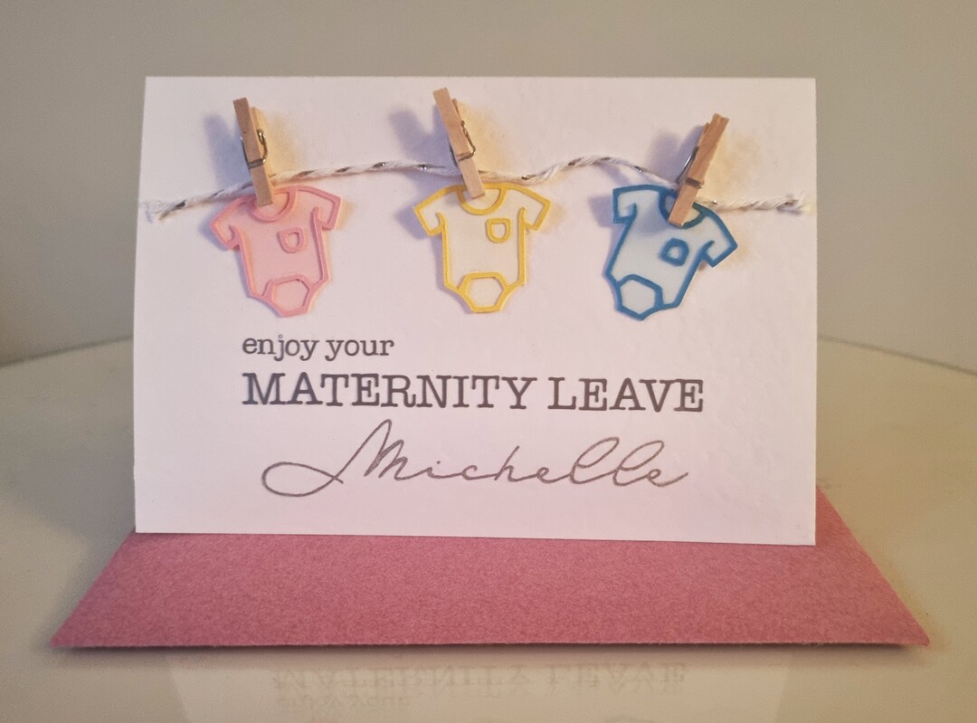 Maternity Leave Card | Congratulations on Your Pregnancy Card | Baby ...