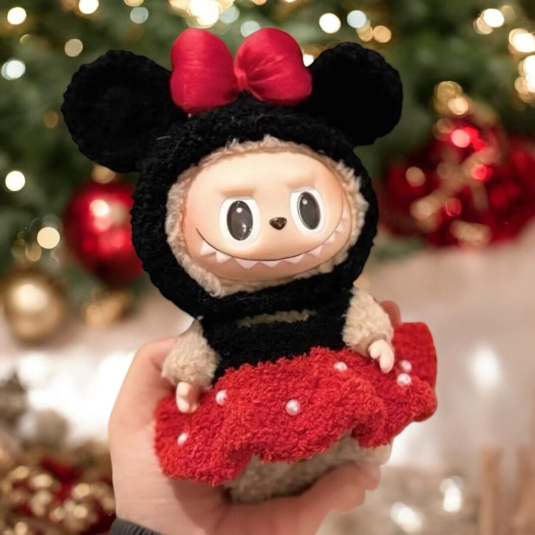 Labubu Doll Handmade Outfit, Mickey Minnie Style Labubu Handmade ...