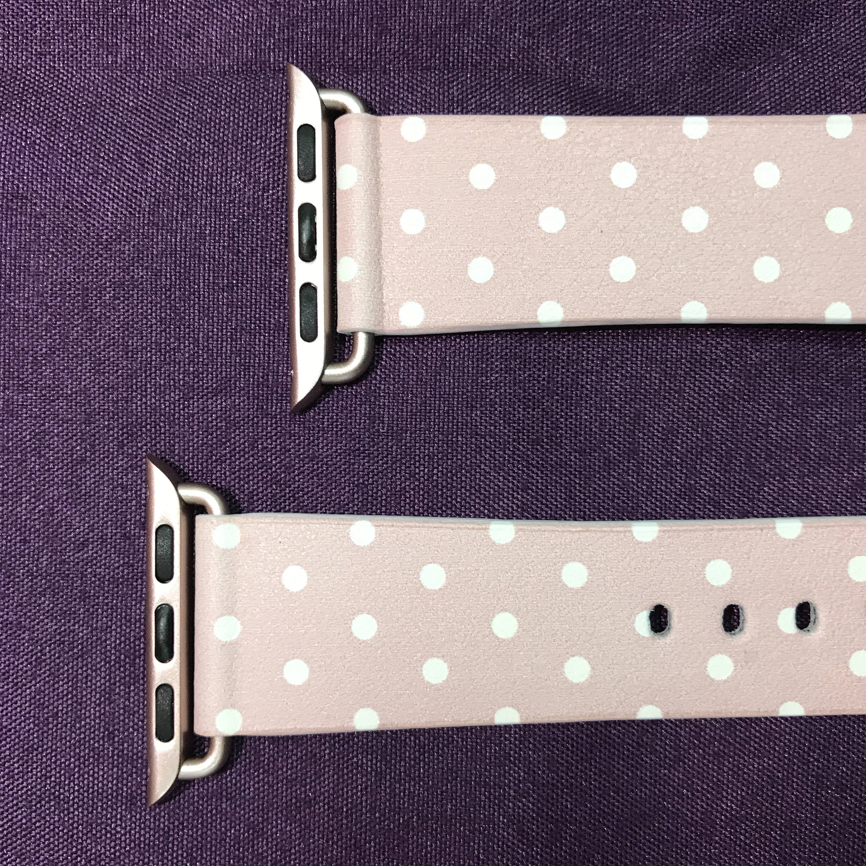 Pink Polka Dot Apple Watch Band Women Apple Watch Strap 38 40 | Etsy
