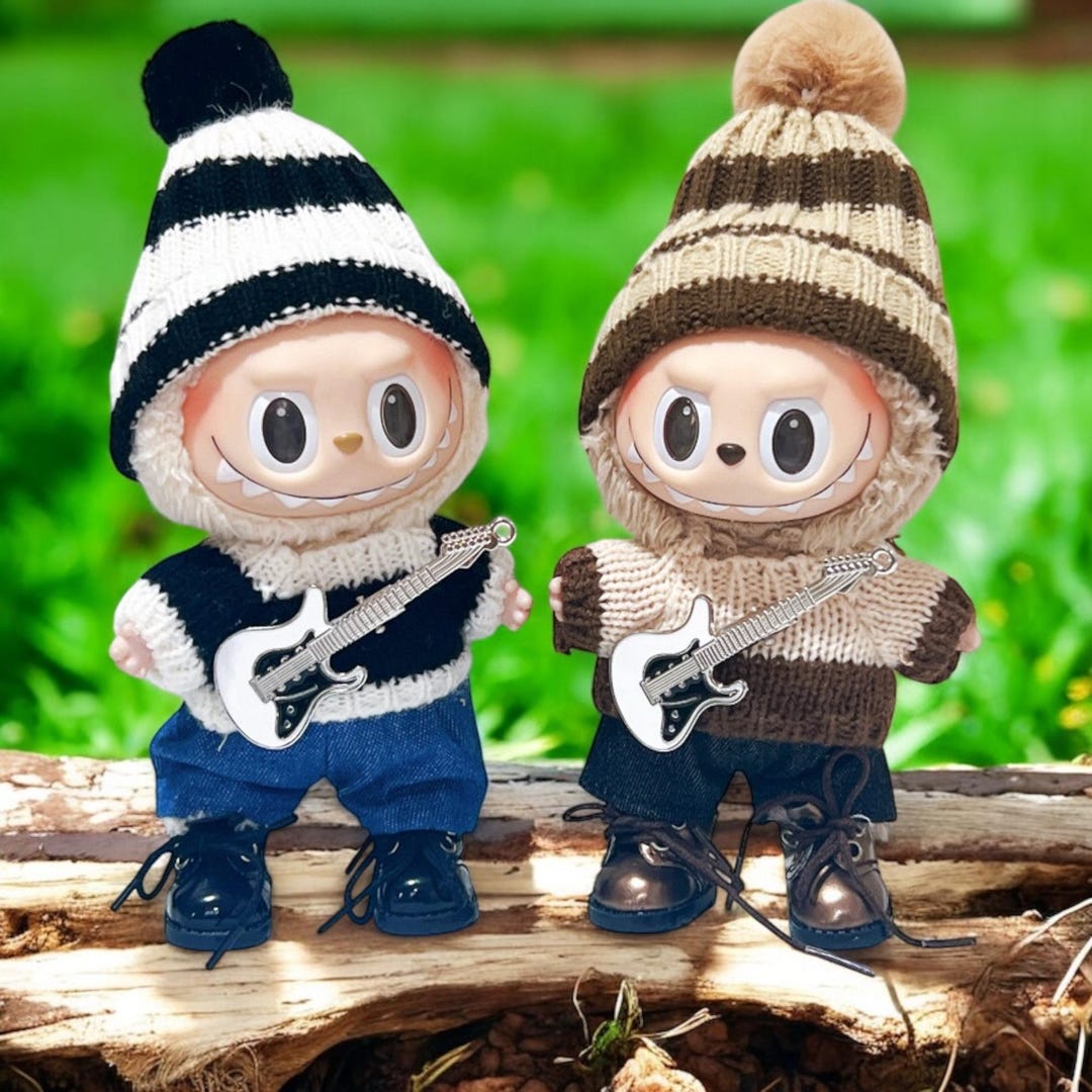 Labubu Doll Handmade Outfit, Knitted Wear Labubu Handmade Crochet ...