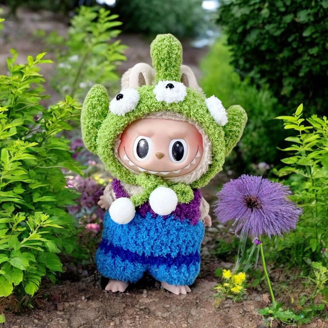 Handmand Labubu Outfit, Toy Story Alien Style Labubu Handmade Crochet ...