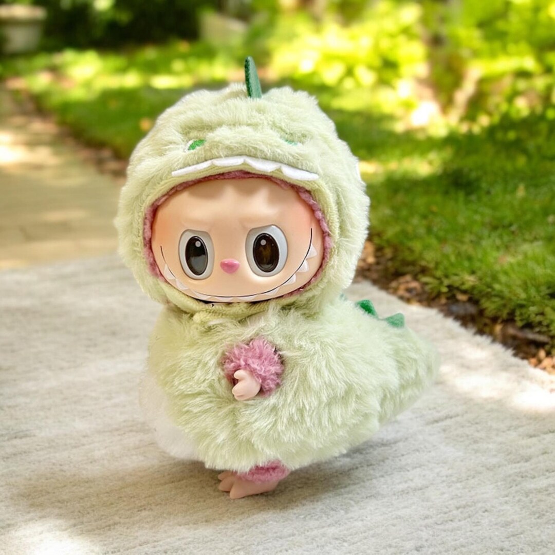 Labubu Doll Handmade Outfit, Cute Animal Look Labubu Handmade Crochet ...