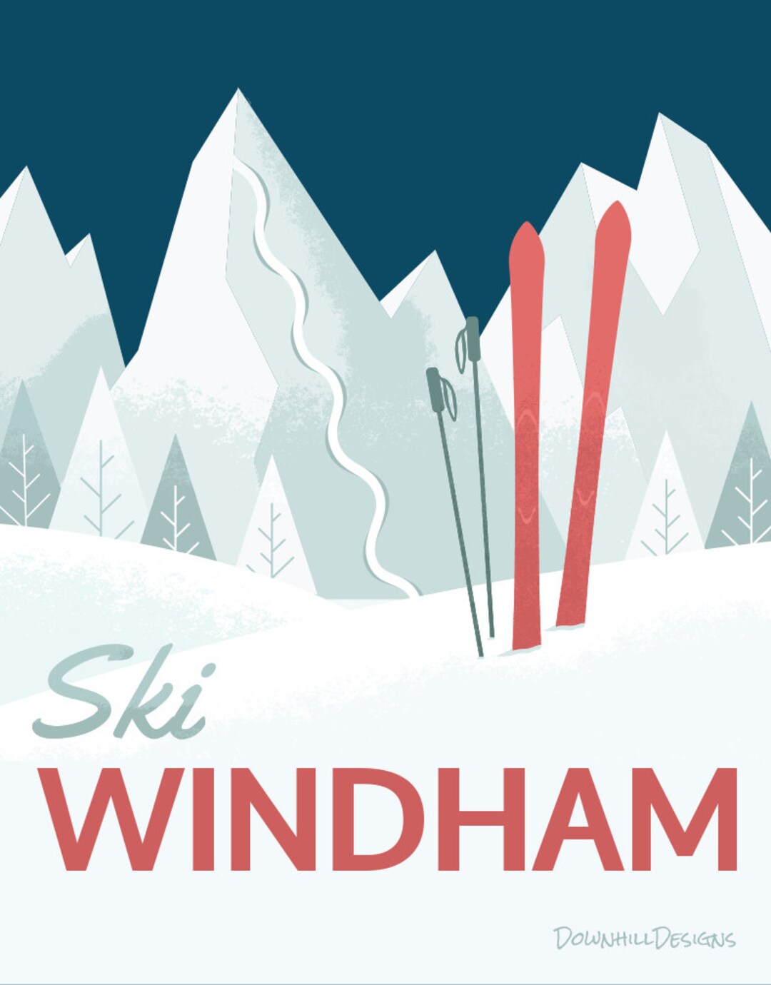 Ski Windham Print - Etsy