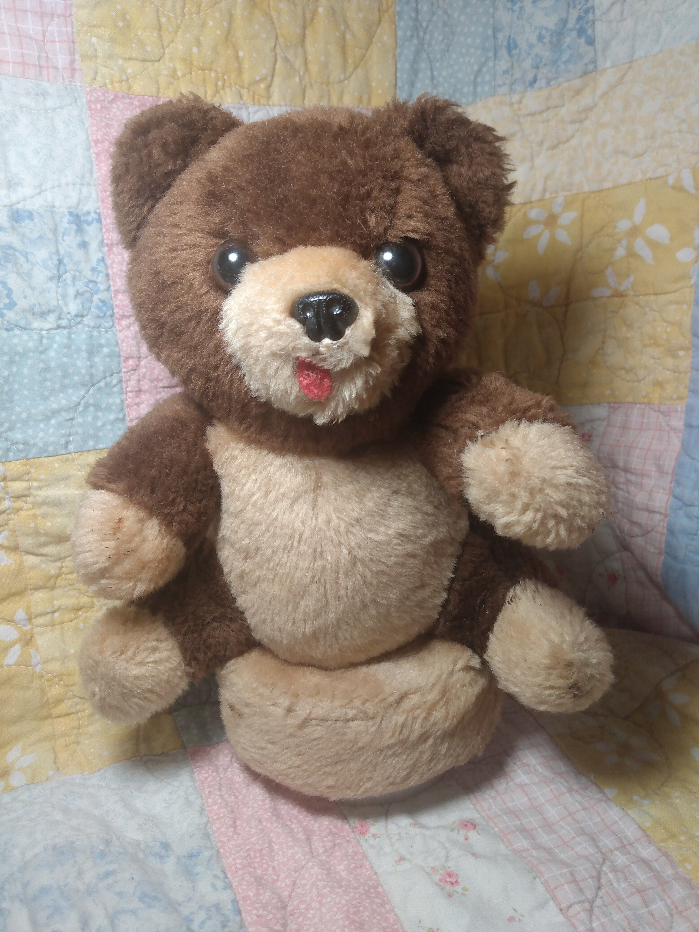 Windup Spinning Musical Teddy Bear Brahms Lullaby 1980s - Etsy