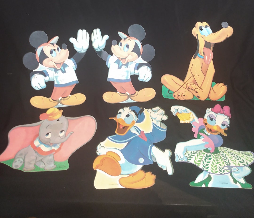 Set of Six Vintage Disney Paper Wall Hanger Decorations - Etsy