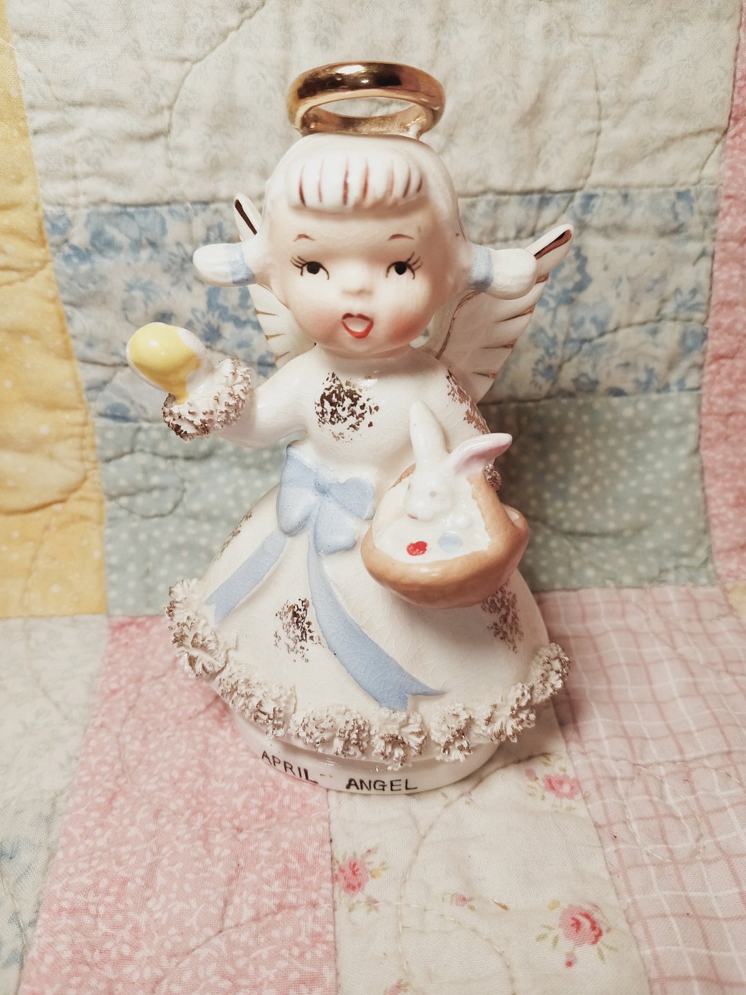 1950s Lefton April Birthday Angel Vintage Figurine Made in Japan - Etsy