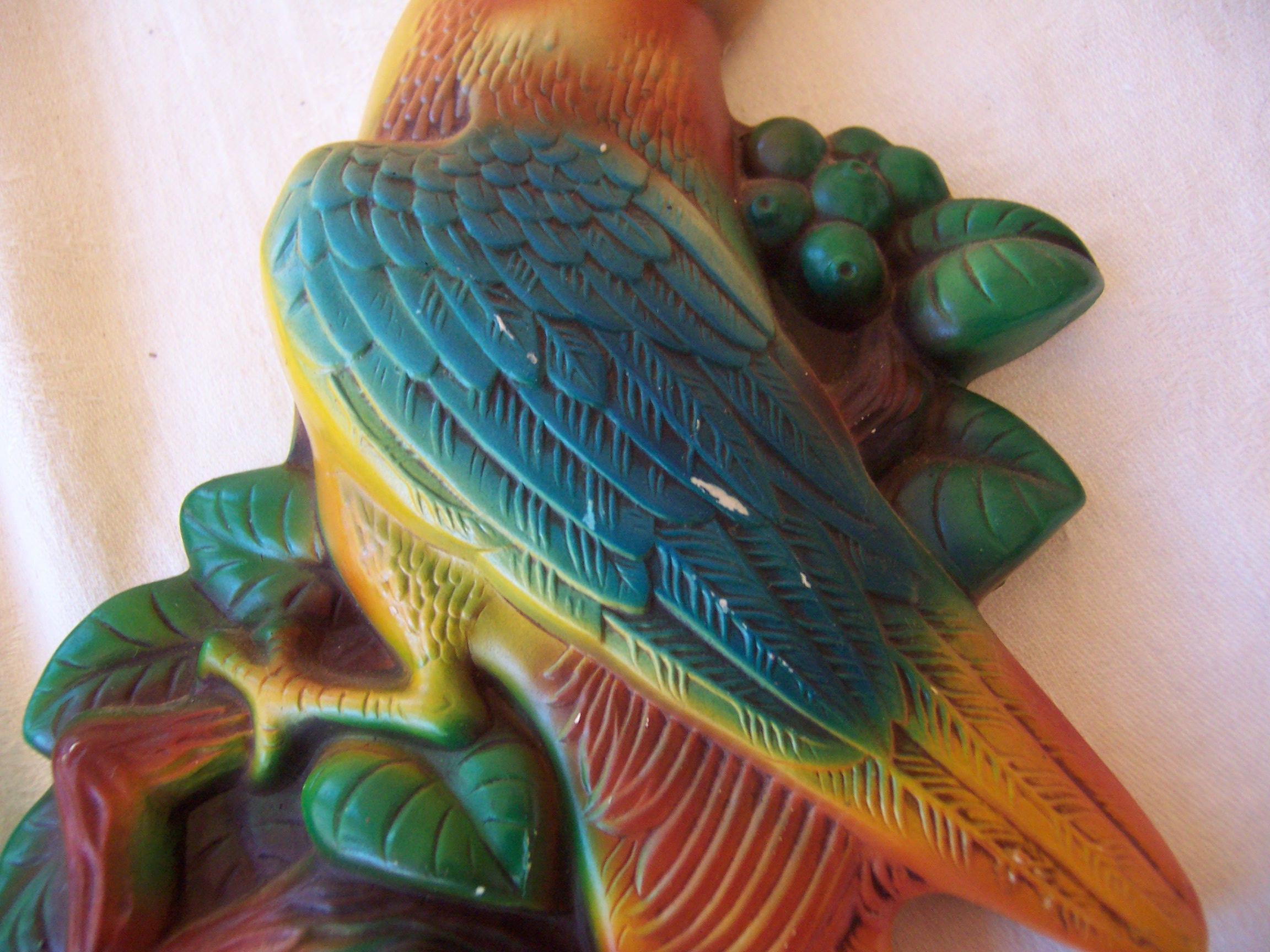 Vintage Miller Studio Chalkware Parrots - Etsy