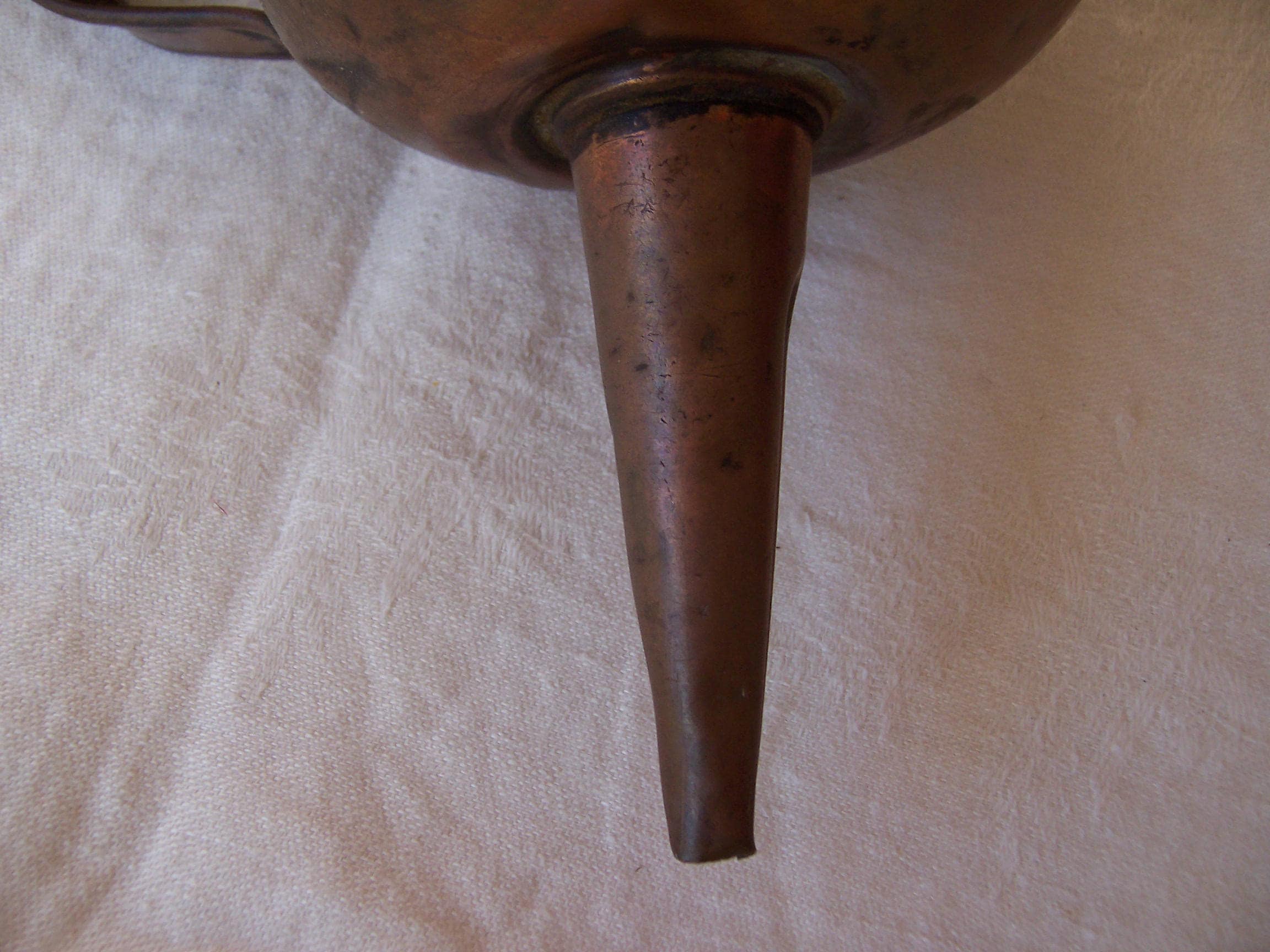 Vintage Copper Jelly/oil/moonshine Funnel With Stop Trigger Handle ...