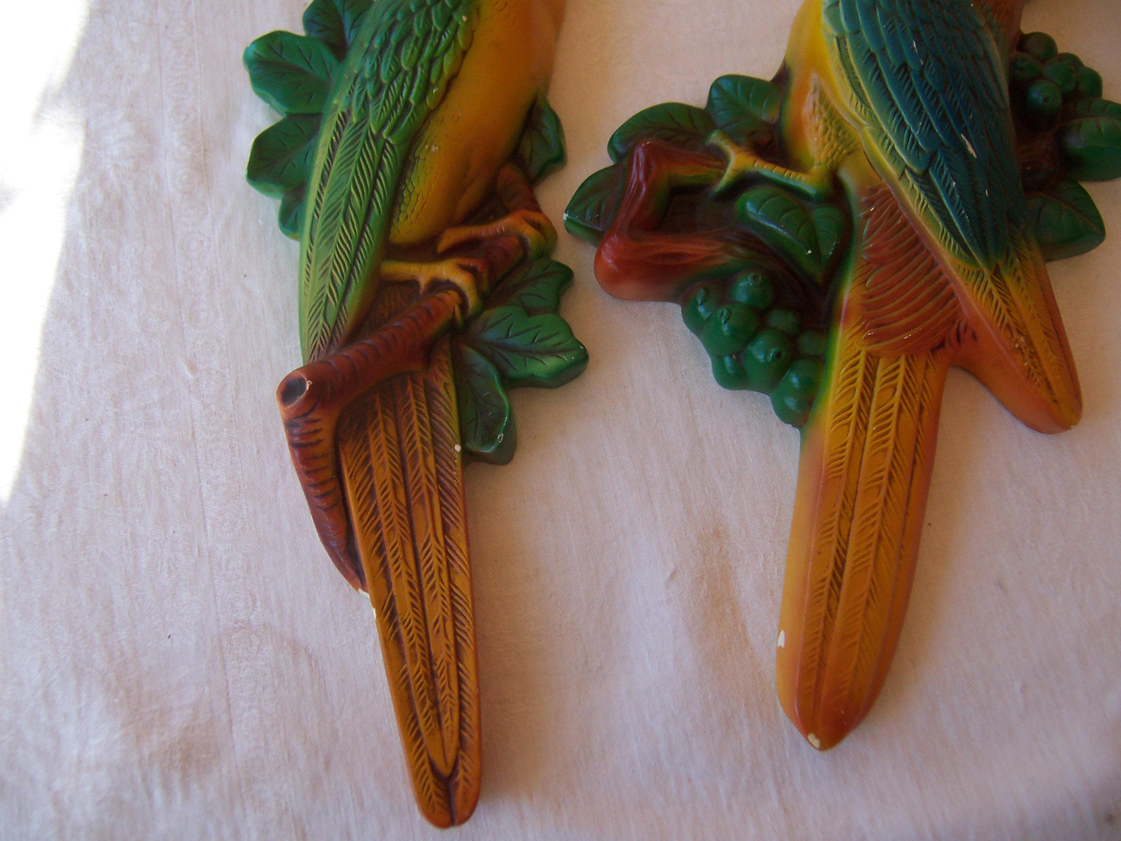 Vintage Miller Studio Chalkware Parrots - Etsy