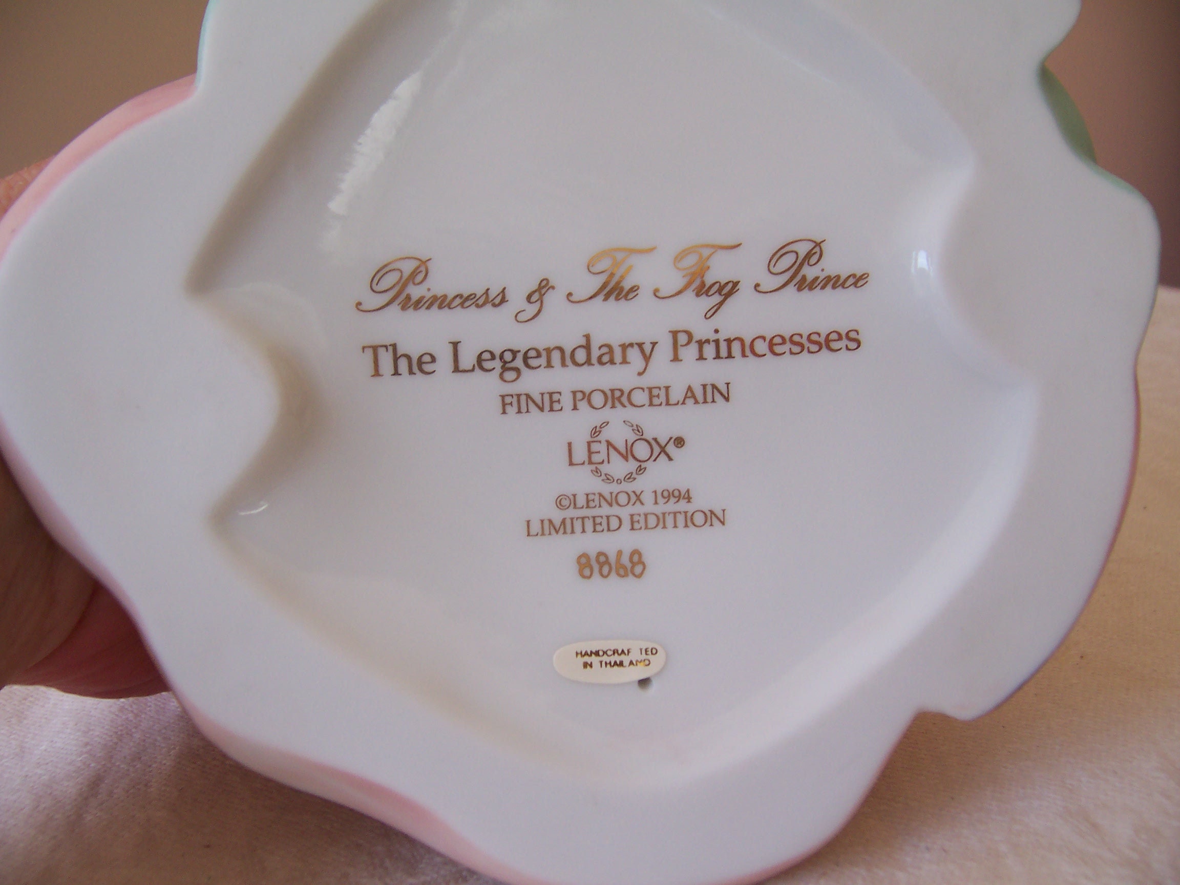Lenox Porcelain Figurine - Princess and the Frog Prince - Legendary ...