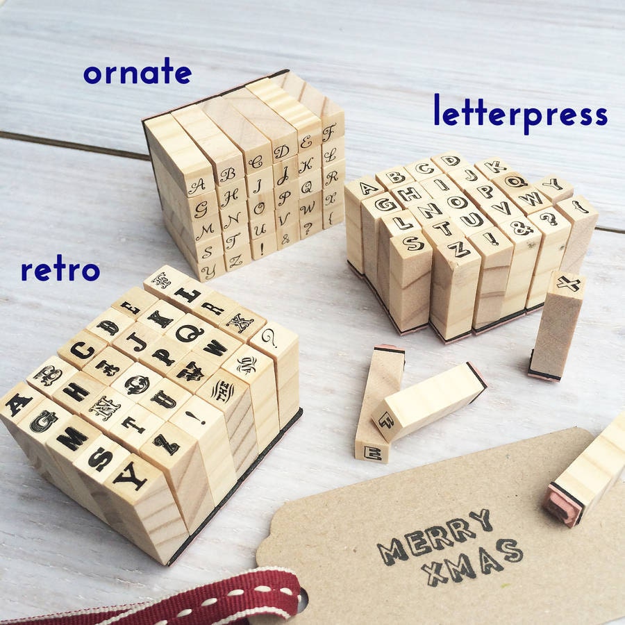 Miniature Alphabet Stamp Set Alphabet Stamps Make Your Own - Etsy