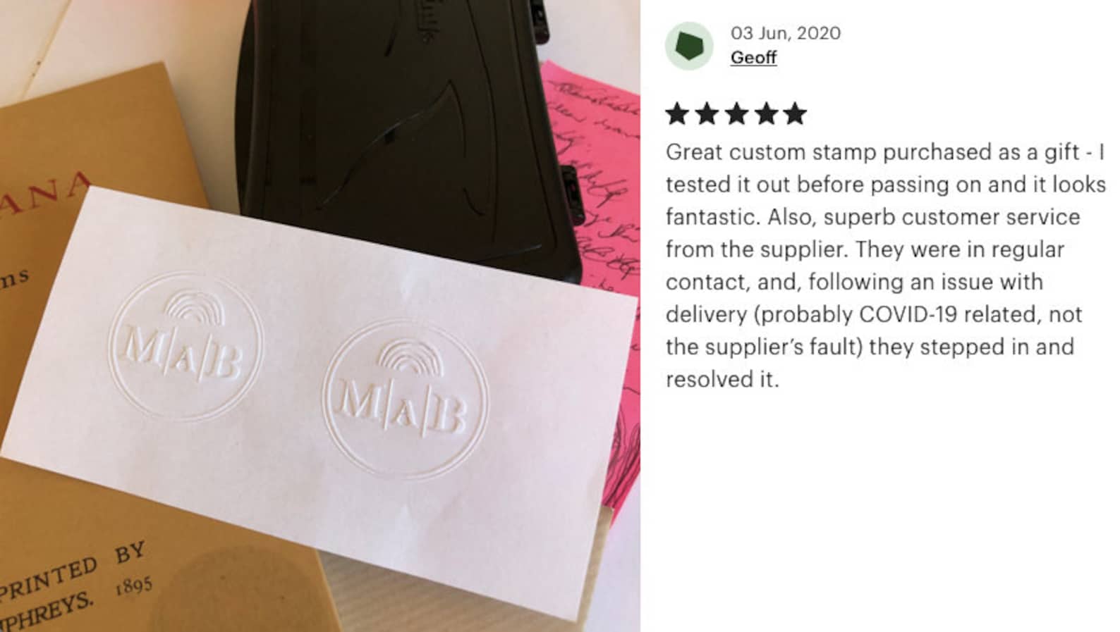 Custom Logo Embossing Seal | | Personalised Logo Embosser Stamp ...