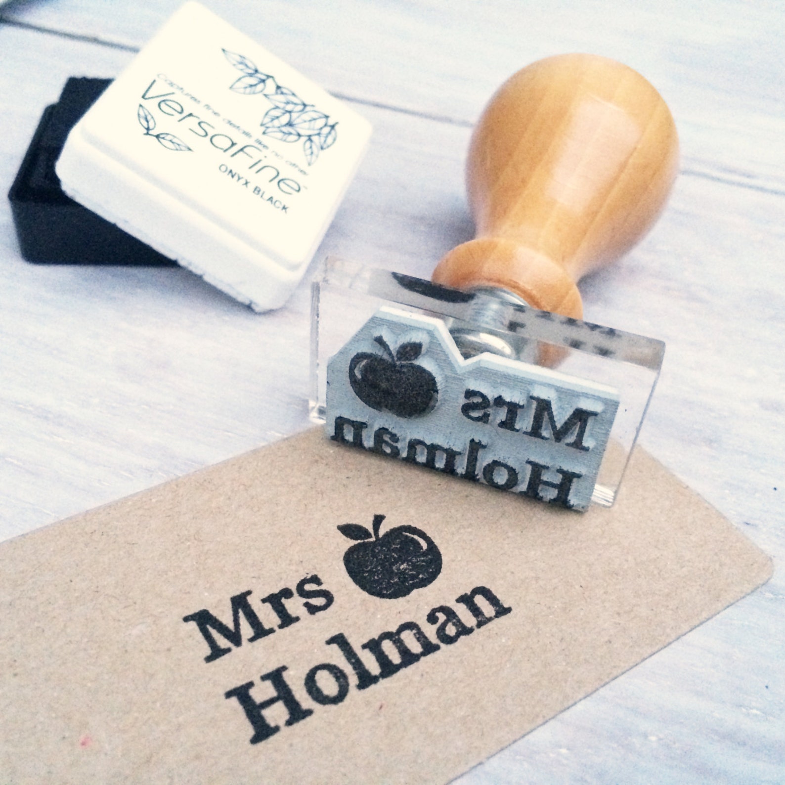 Personalised Teacher Stamp | Teacher Gift | Star Teacher Stamp | Custom ...
