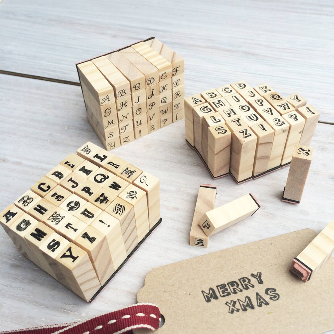 Miniature Alphabet Stamp Set | Alphabet Stamps | Make Your Own Wedding ...