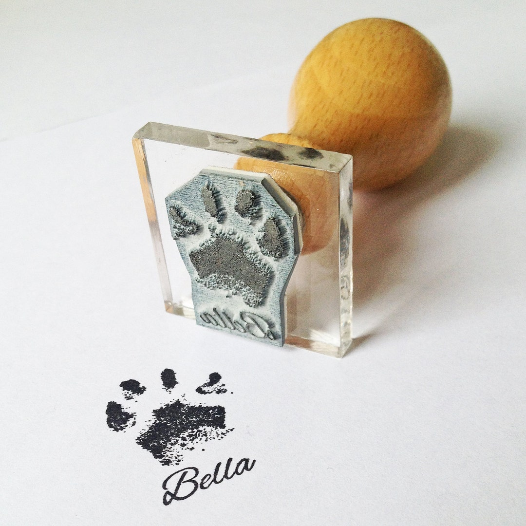 Paw Print Stamp | Custom Paw Print Stamp | Gift for Pet Lovers| New Pet ...