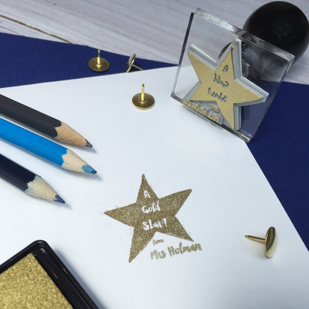 Personalised Star Teacher Stamp | Teacher Gift | Teacher Stamp | Custom ...