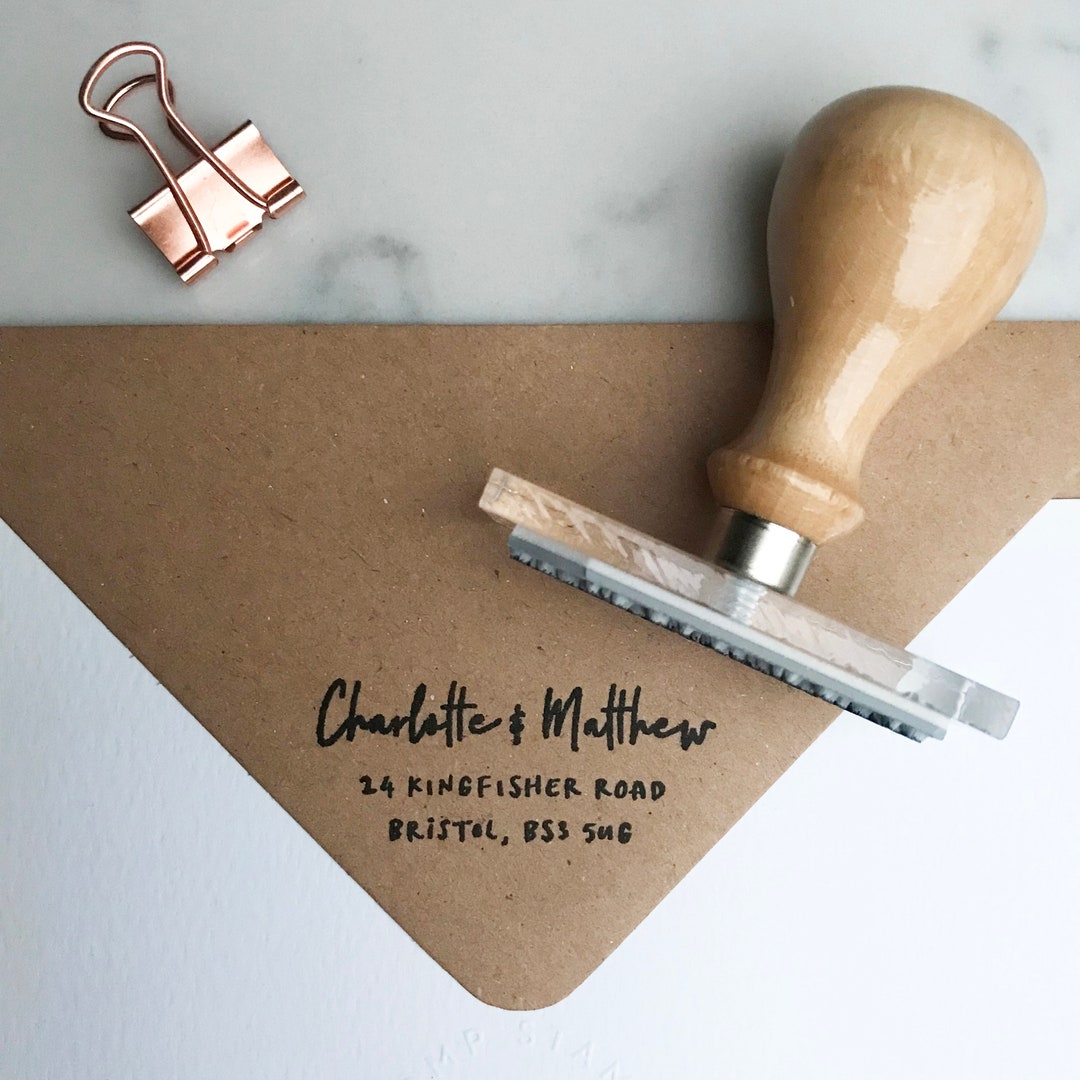 Modern Address Stamp | New Home Gift | New Home Address Stamp ...