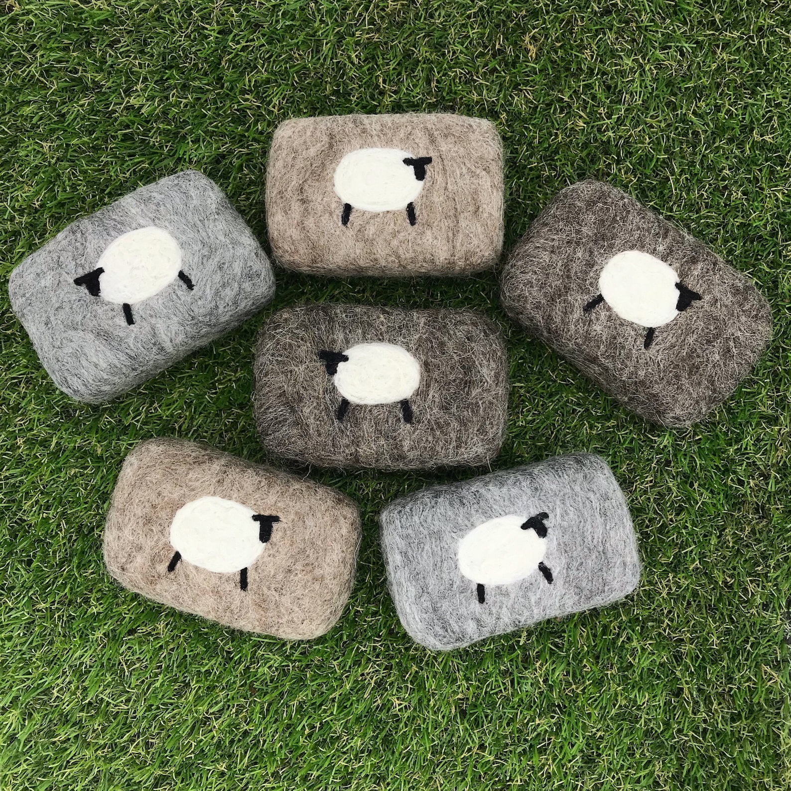 Felted Sheep Soap in Natural Colours, Made With Sheep Wool, Plastic ...