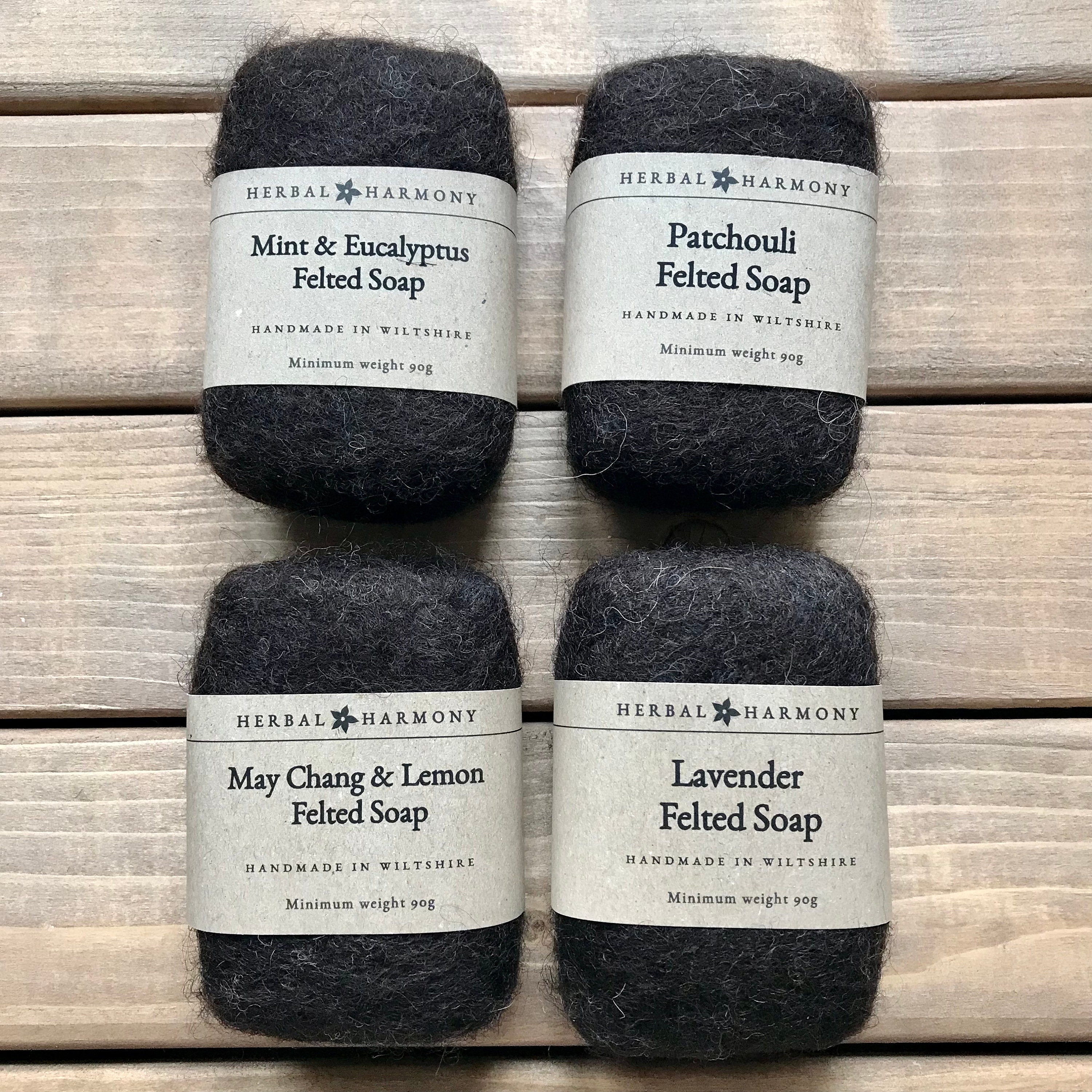 Felted Soap With Sheep Wool, Natural Colours, Handfelted With British ...