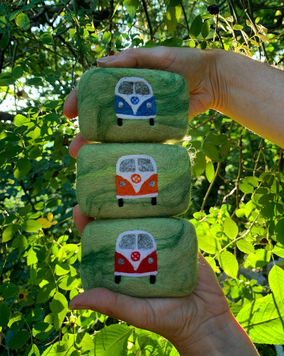 Camper Van, Felted Soap, Campervan Theme, 7th Anniversary Gift, Retro ...