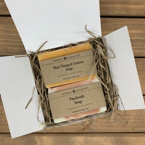 Gentleman’s Soap Gift Set, Gift Box of 2 Natural Soap Bars, Palm Oil ...