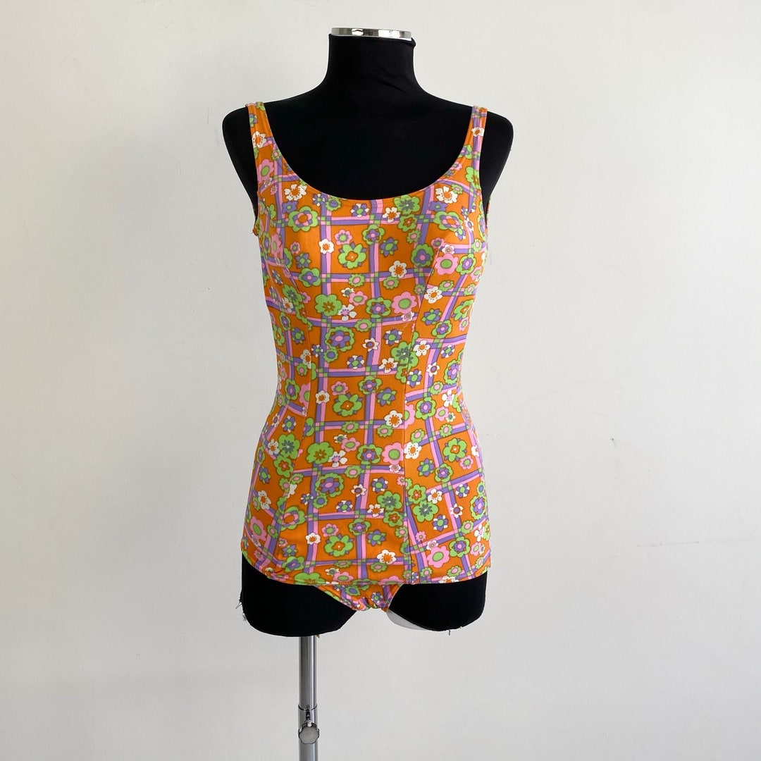 70s Vintage Swimsuit, 60s Swimsuit, 1960s Swimsuit, 60s Swimwear, 1960s Swimwear, Retro One ...