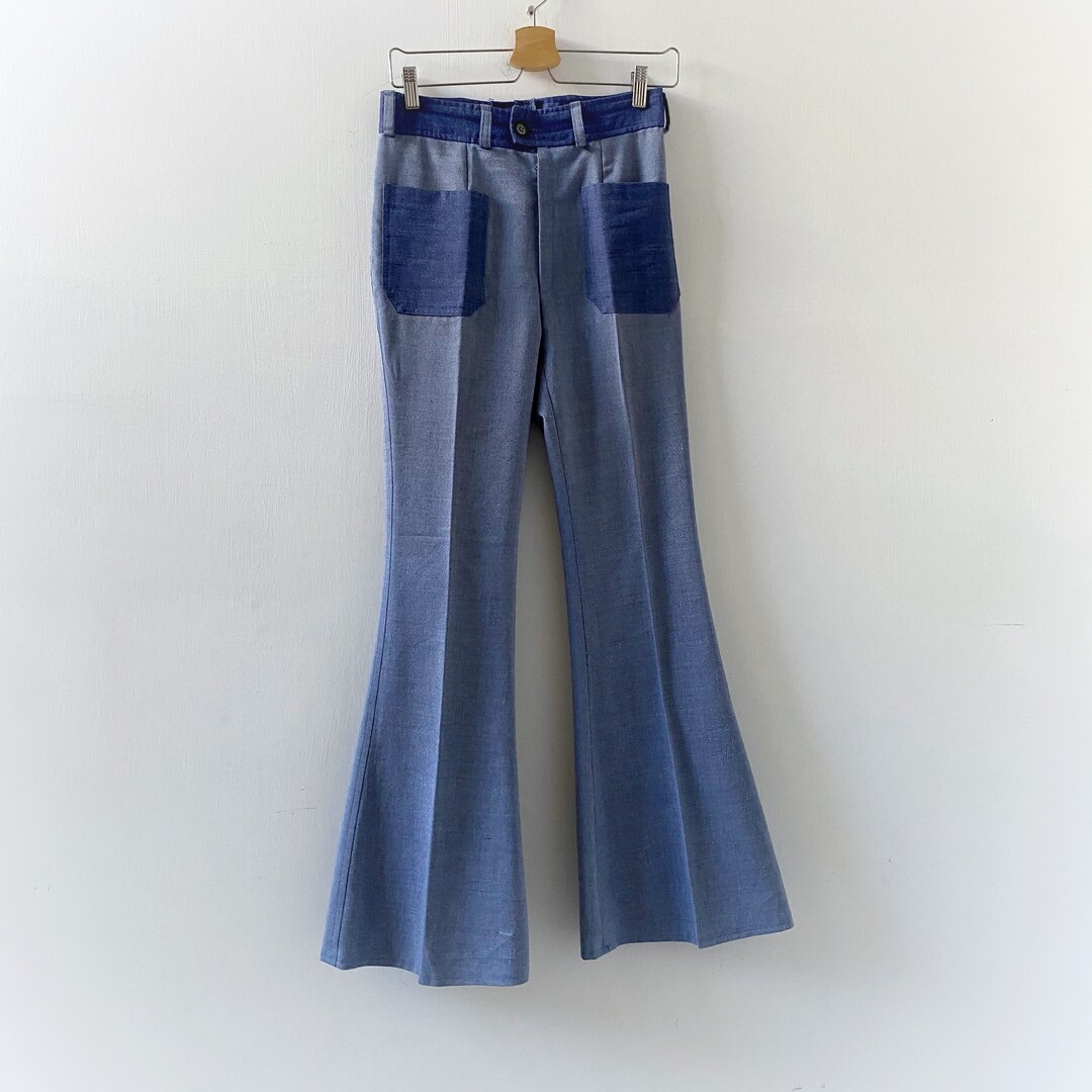 1970s 70s Vintage Pants, High Waist Pants, High Waist Trousers, High ...