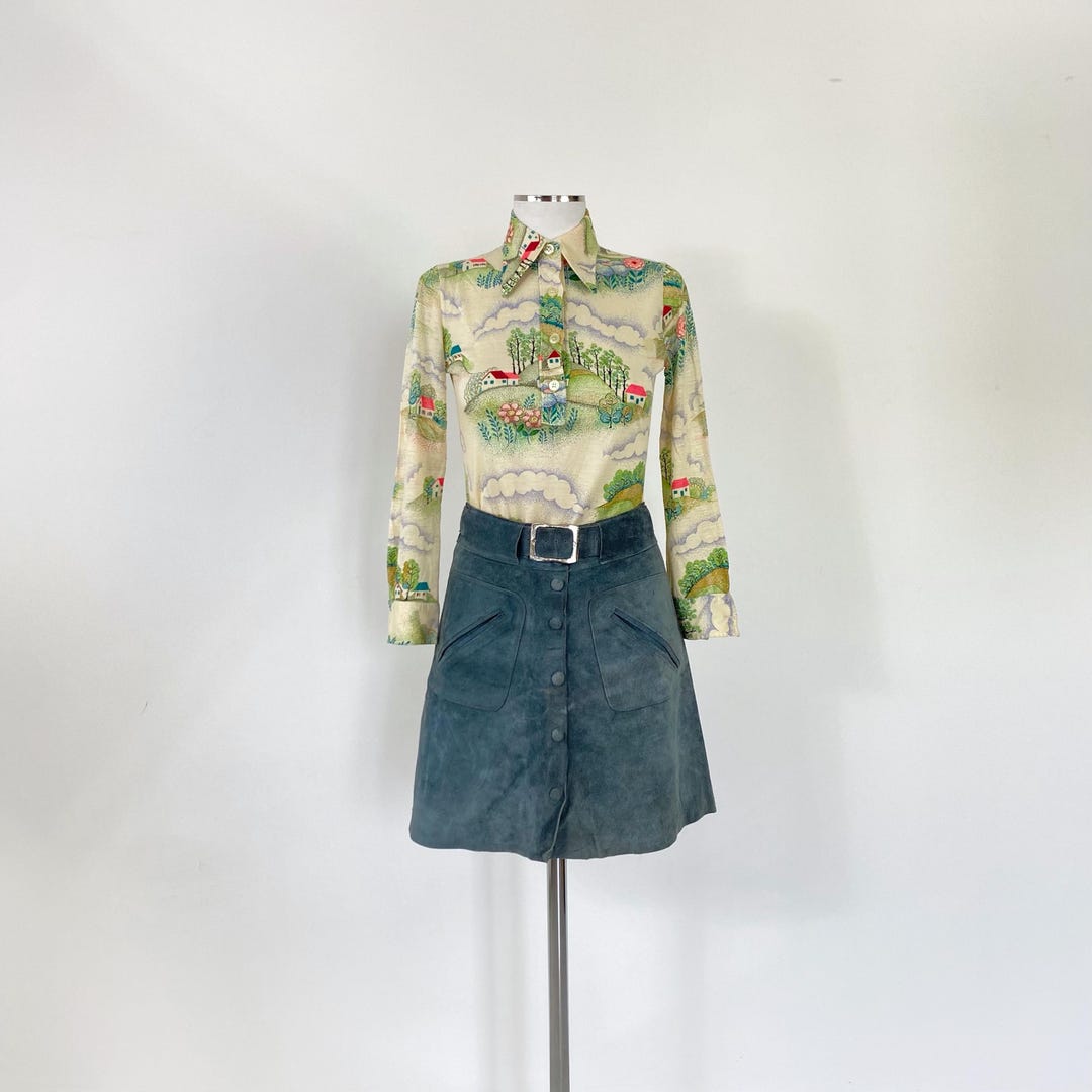 Vintage 70s Blouse, 1970s Blouse, 70s Top, Op Art Shirt, 1970s Shirt ...