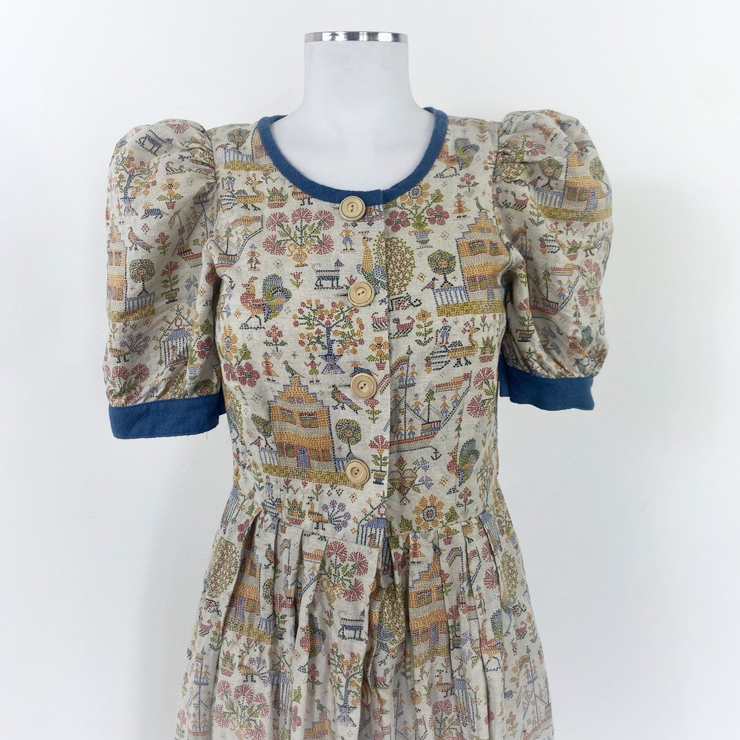 Authentic Vintage Dirndl Dress, Trachten Dress, Tyrolean Dress Women ...