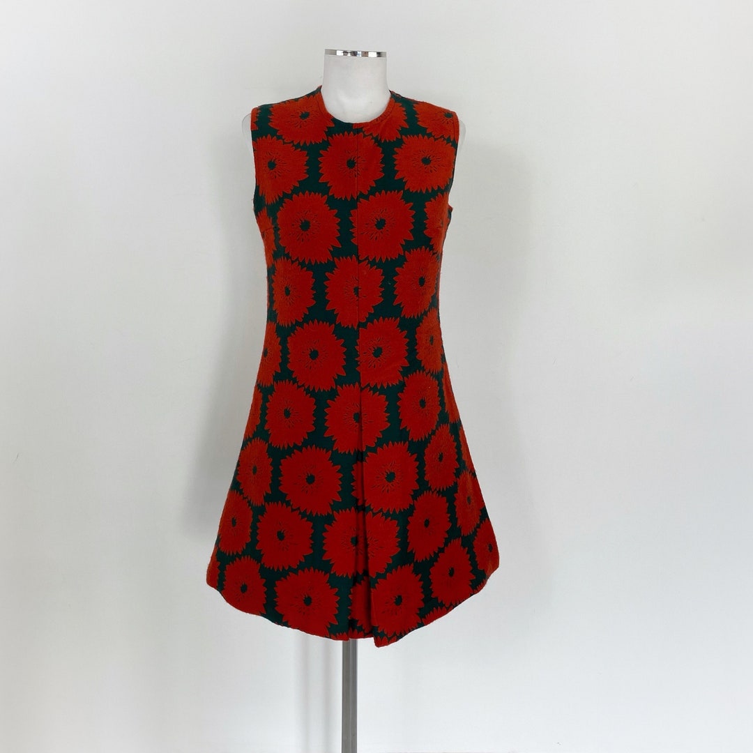 Vintage 60s Floral Dress, Mos Dress, 60s Floral Mini Dress, 60s Mini ...