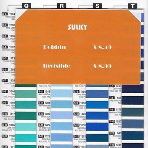 Sulky Bobbin Machine Embroidery Thread, Polyester. Sulky Invisible ...