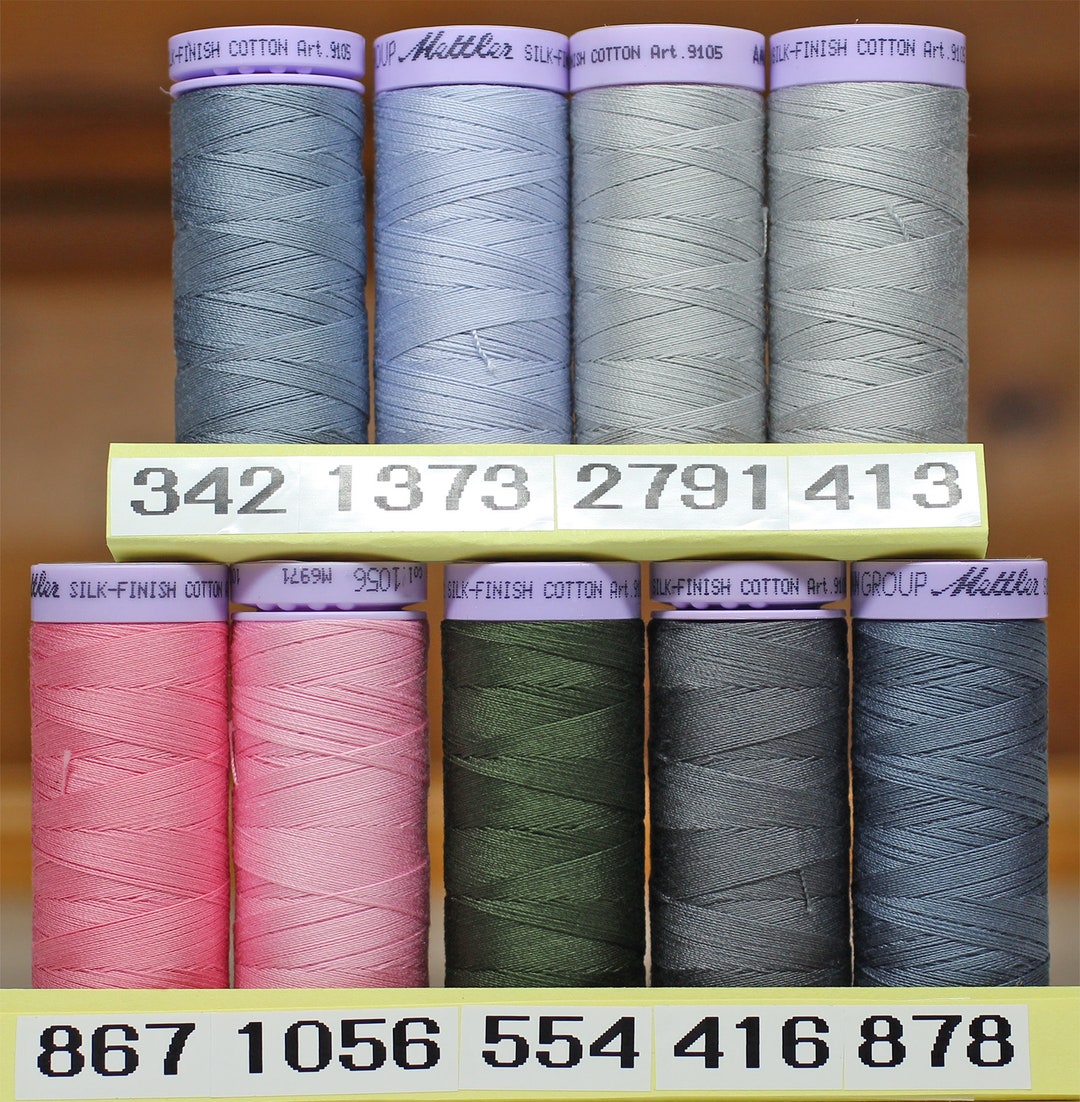 SALE: Mettler Cotton Thread. 2,000 Yards of Silk Finished Cotton #50 ...