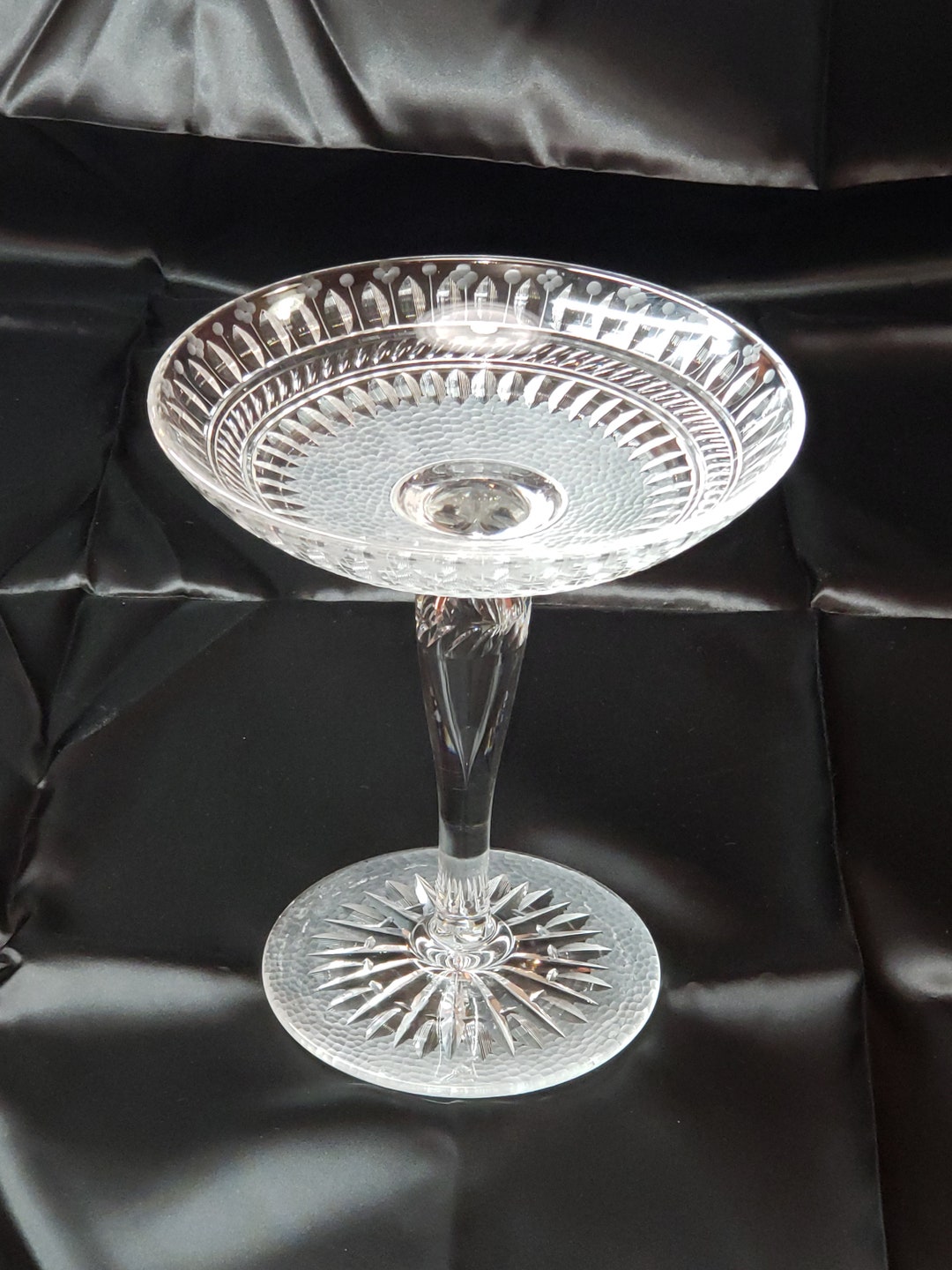 ABP Very Rare Cut Glass Compote Made About 1900. - Etsy