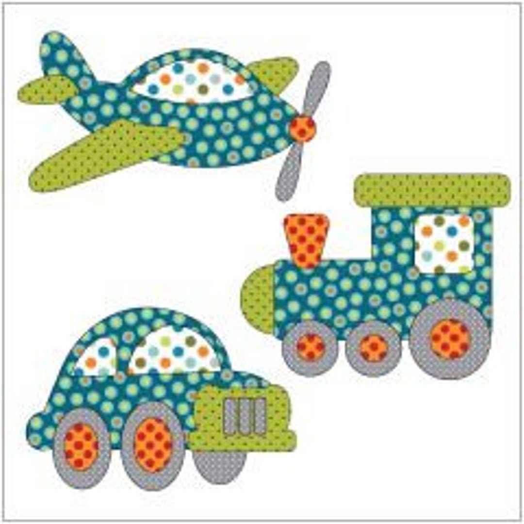 Applique: Train by Applique Elementz. Iron On. - Etsy