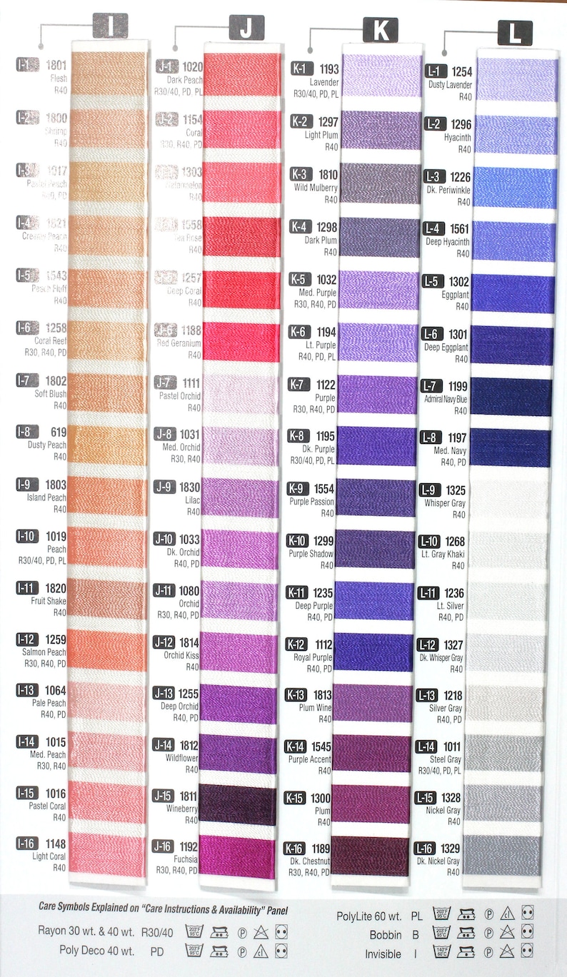 Sulky Machine Embroidery Thread Rayon in Stock and Ready to - Etsy