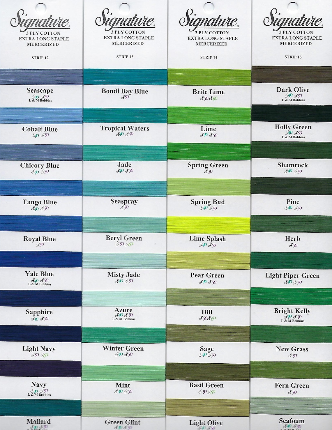 SALE: Signature Cotton Thread. 3000 Yard Cones of 40 Weight - Etsy