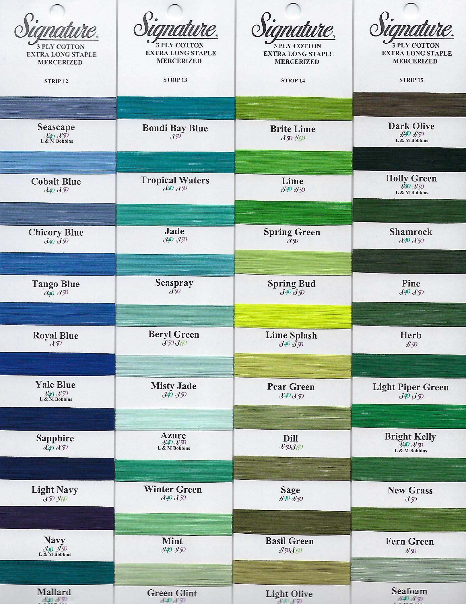 SALE: Signature Cotton Thread. 3000 Yard Cones of 40 Weight - Etsy