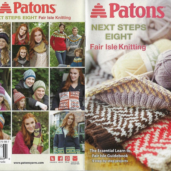 Patons Knit Pattern - Etsy