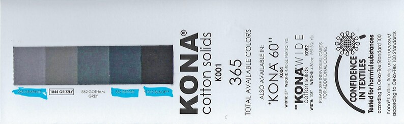 Kona cotton fabric by the yard. Kona Solids Fabric: 171 | Etsy