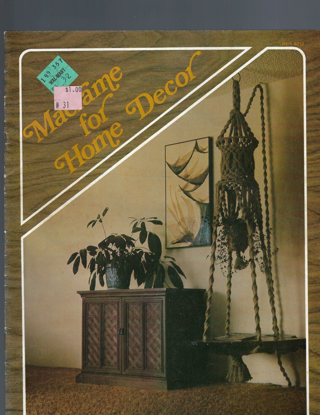Macrame Pamphlet: Macrame for Home Decor. This is a Used Item. - Etsy