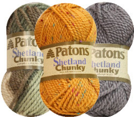 Patons Shetland Chunky Yarn. I List 7 Colors With 2 of Them - Etsy