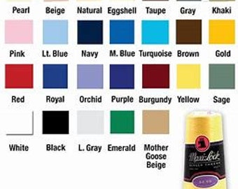 Serger Thread Chart - Etsy