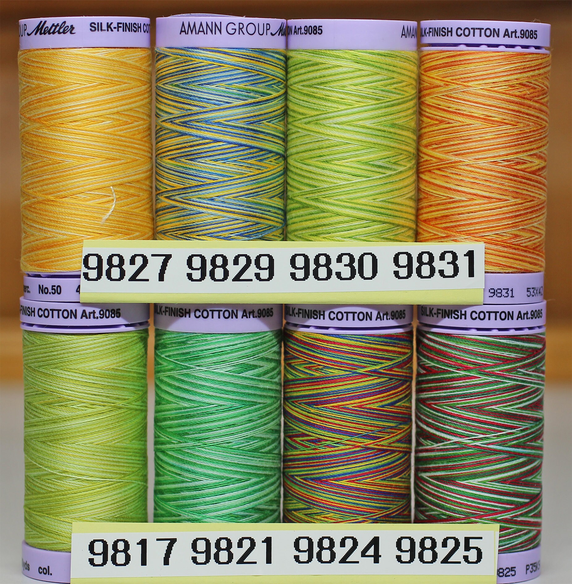 Mettler Cotton Thread Variegated. 109 Yards of Silk Finished - Etsy UK