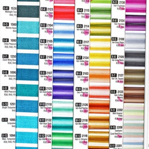 Sulky Machine Embroidery Thread, Rayon, in Stock and Ready to Ship. It ...