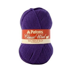 Patons Wool Yarn: 16 Colors Patons Classic Wool Worsted. 210 Yards or 3 ...